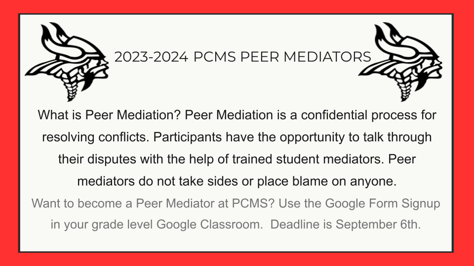 PCMS Peer Mediators | Princeton Community Middle School
